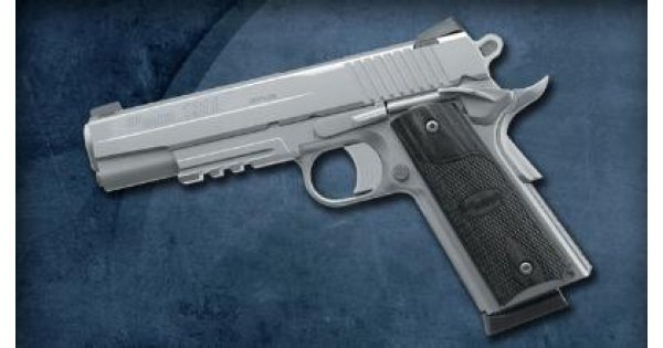 Silah Modelleri : Sig Sauer 1911 Stainless Rail